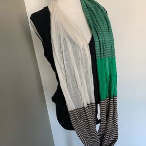 LOFT | Accessories | Loft Colorblock Infinity Scarf | Poshmark